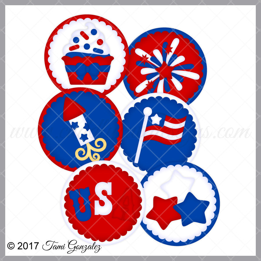 4th of July Tokens – Cuddly Cute Designs