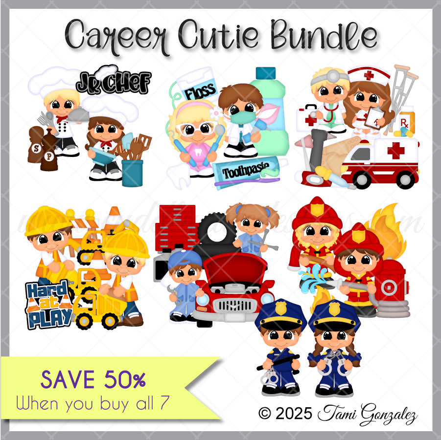 Career Cutie Bundle – Cuddly Cute Designs