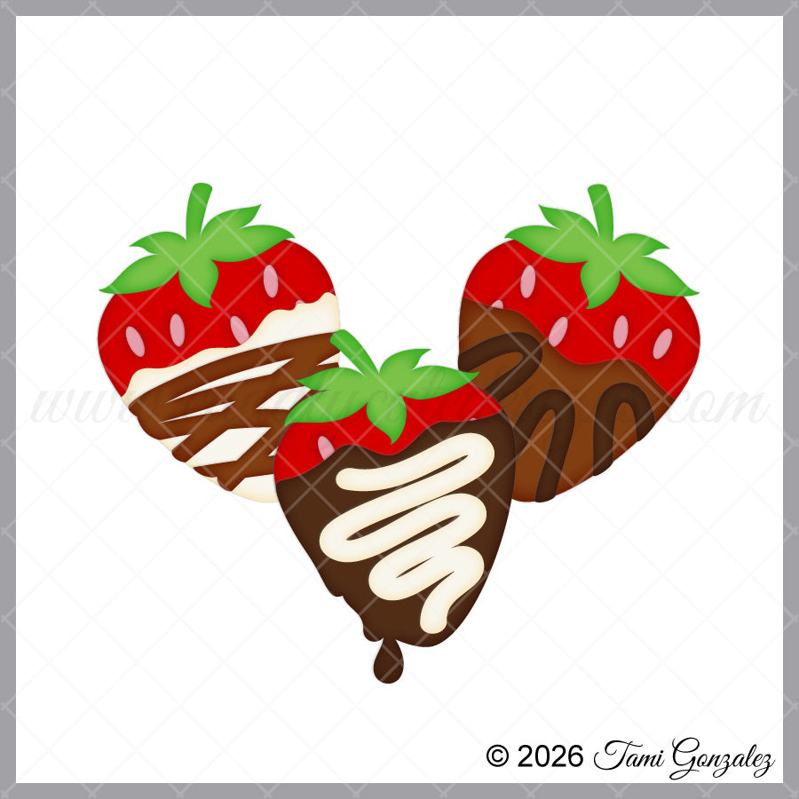 Chocolate Covered Strawberries – Cuddly Cute Designs