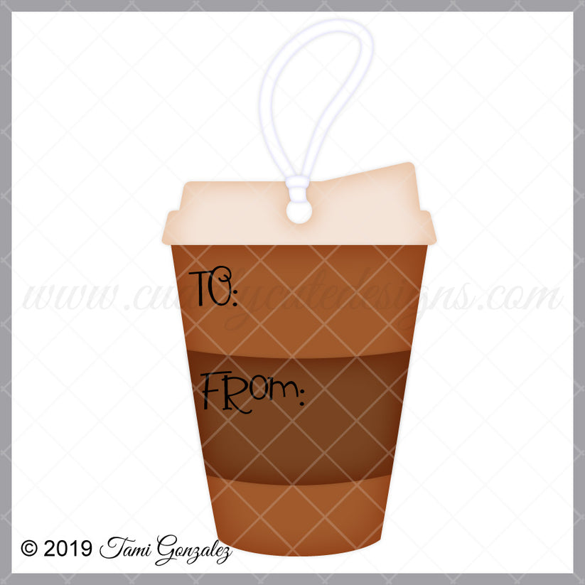 Coffee Cup Tag – Cuddly Cute Designs