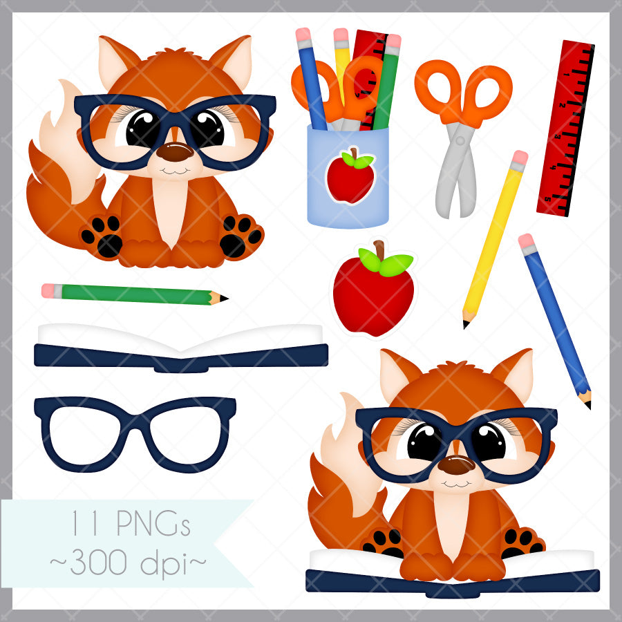 Reading Fox – Cuddly Cute Designs