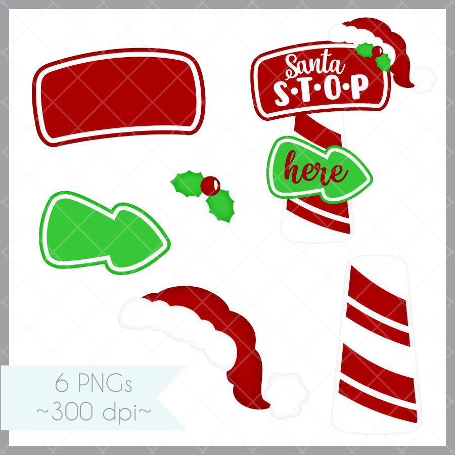 Santa Stop Sign – Cuddly Cute Designs