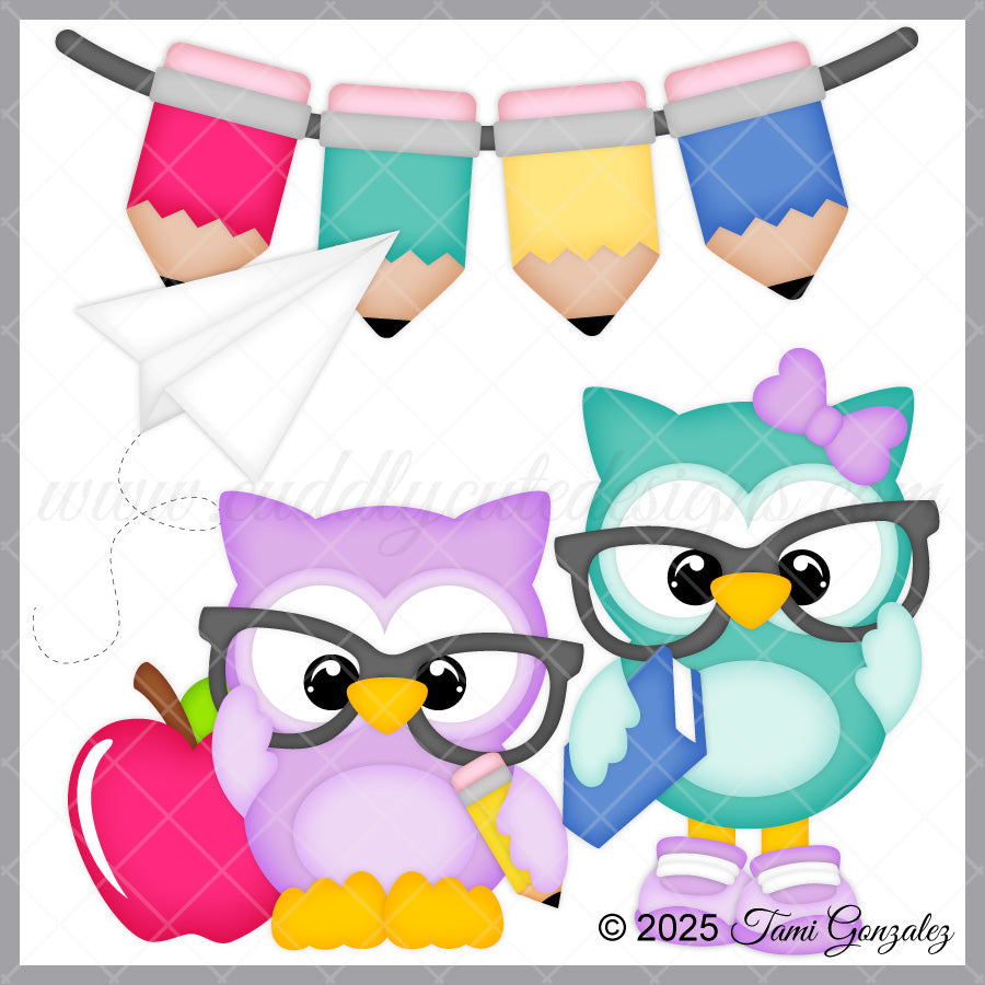 School Owls – Cuddly Cute Designs